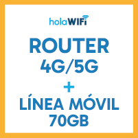 Contrata Router 4G/5G Orange + Línea Móvil 70GB | holaWifi
